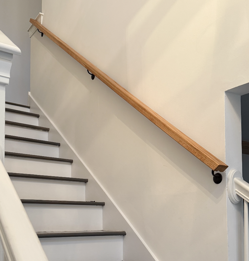 How to Install a New Stair Handrail - The Buc Haus